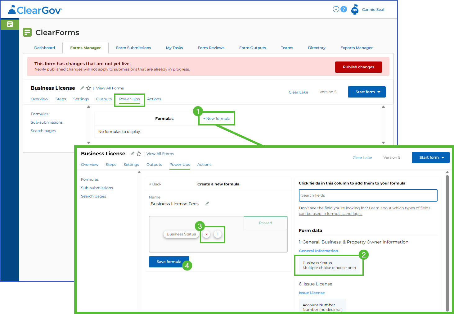 Using Formulas in a Payment Step – ClearGov Support Center