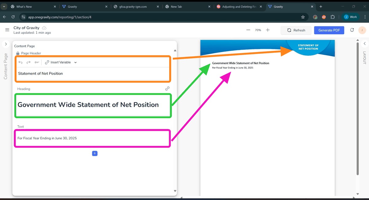Disclosure Studio - Manage Report Sections within your ACFR – ClearGov ...